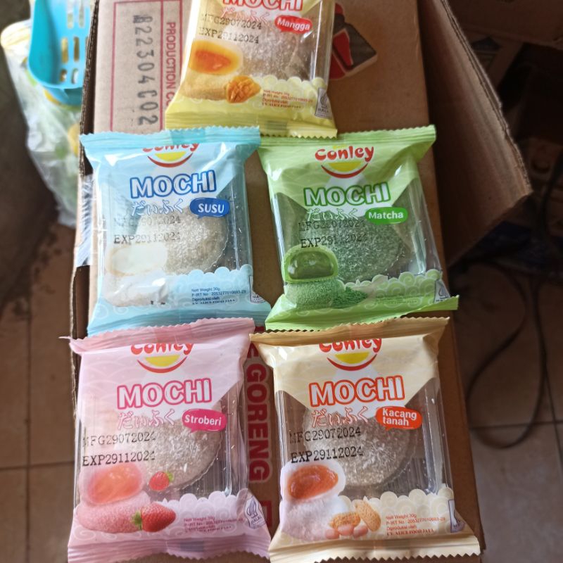 Jual Kue Mochi Rasa Cokelat Mangga Kustar Kacang Tanah Stroberi Matcha ...
