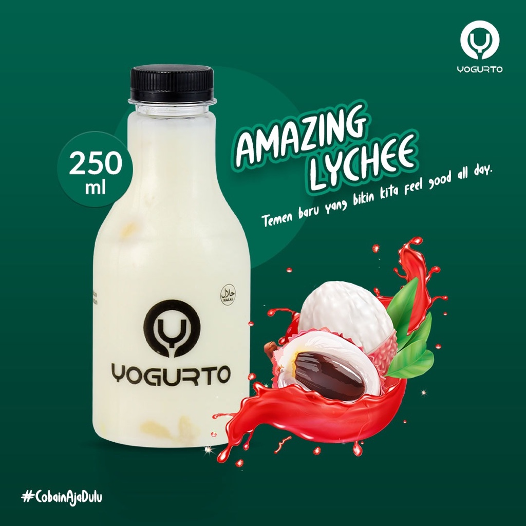Jual Yogurto Amazing Lychee Yogurt Leci Minuman Kesehatan Kulit ...