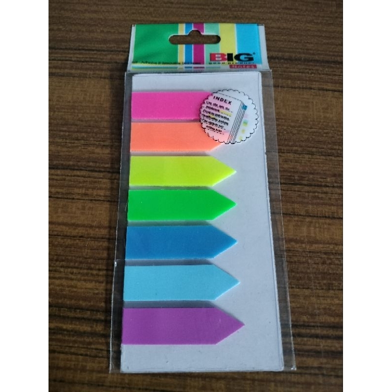 Jual Sticky Notes Panah Plastik BIG 7 Warna / Catatan Tempel Warna (per ...
