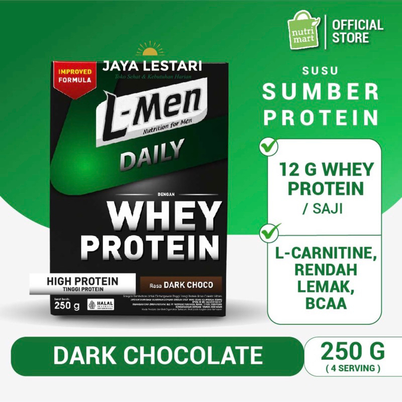 Jual L-Men Daily Dark Chocolate (250g) | Shopee Indonesia
