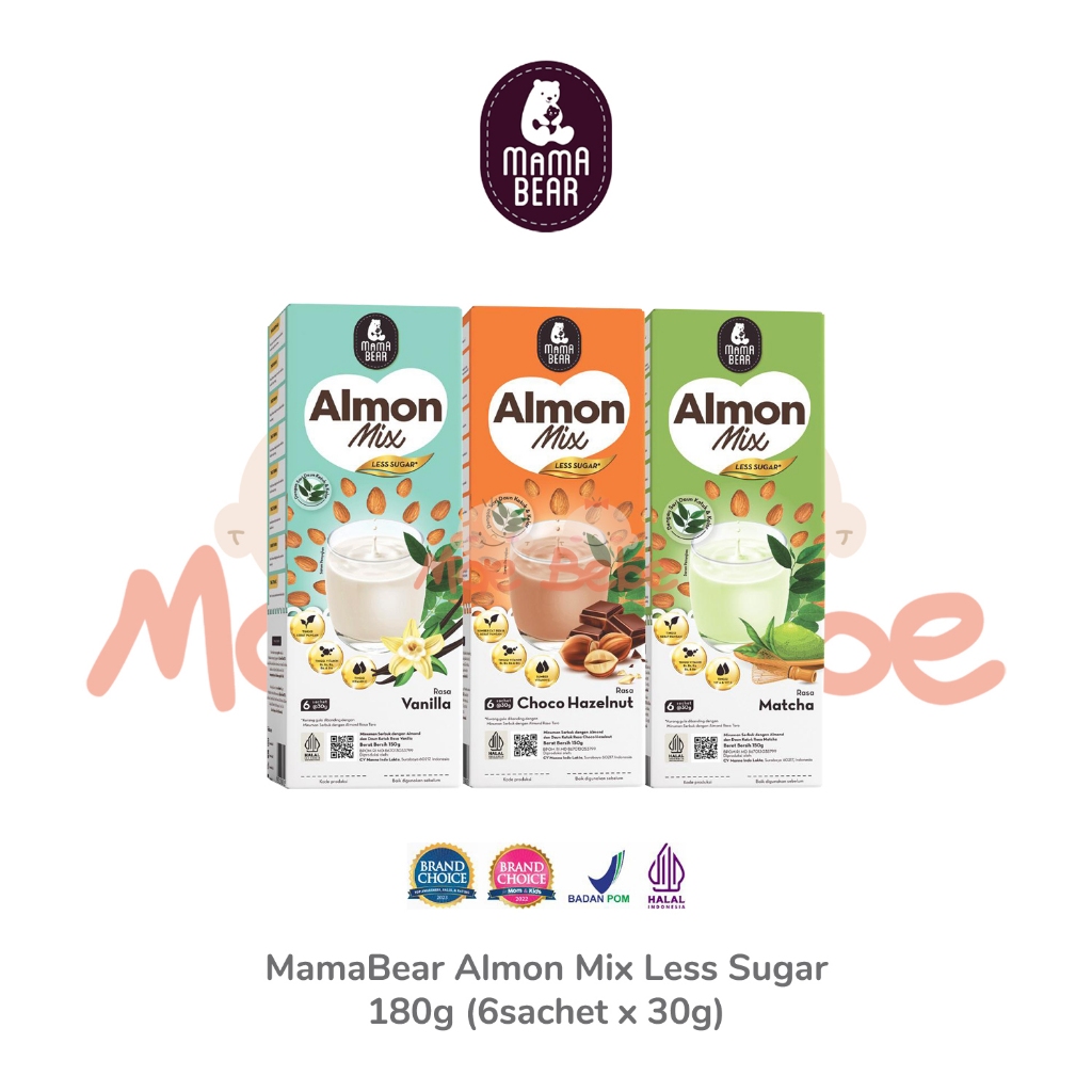 Jual MamaBear Almon Mix Less Sugar Minuman Susu Pelancar ASI Booster ...