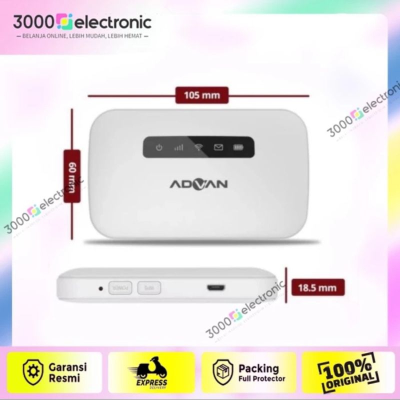 Jual Advan ipocket mobile wifi 150mbps 4G LTE modem i pocket mifi ...