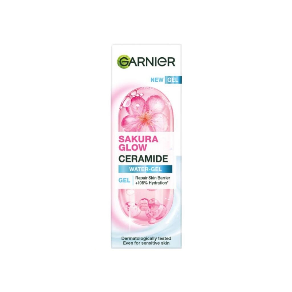 Jual GARNIER Sakura Glow Ceramide Water Gel Moisturizer 20 ML | Shopee ...
