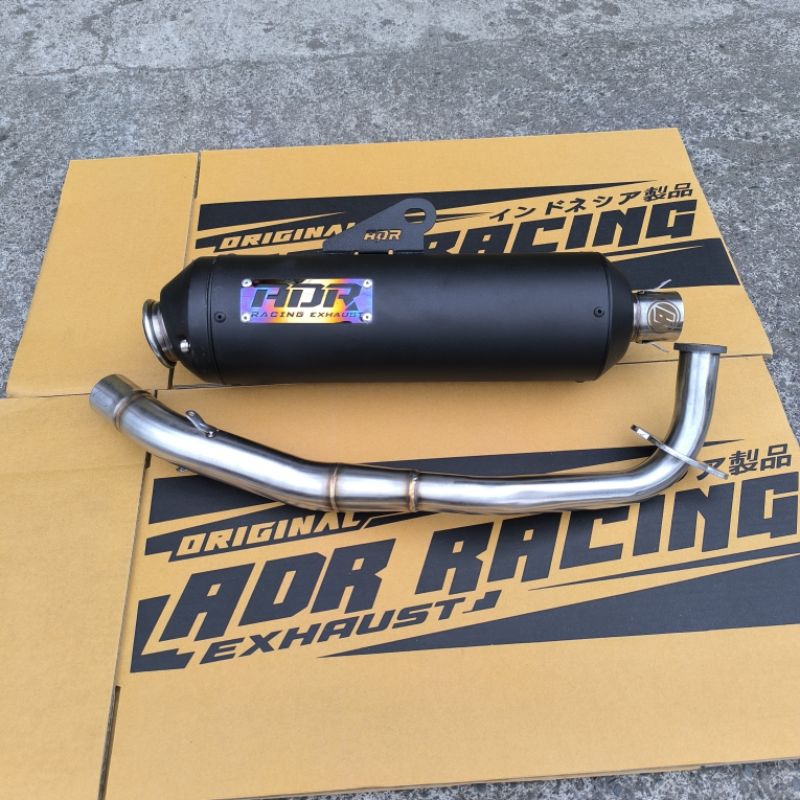 Jual KNALPOT STANDAR RACING ADR DC-BLACK SERIES UNTUK NMAX AEROX VARIO ...