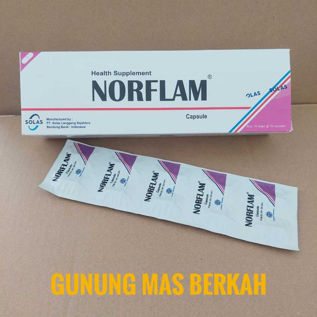Jual NORFLAM Norflam norflam isi 10 Kapsul - meredakan inflamasi atau ...