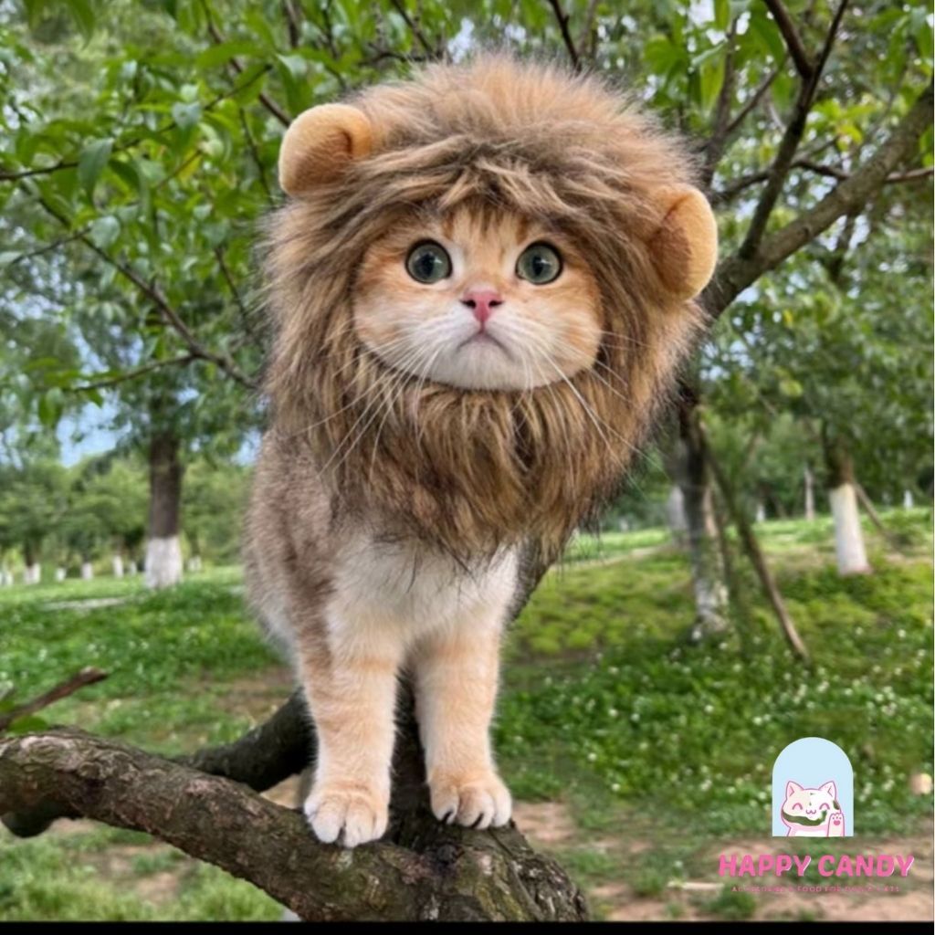 Jual Topi Kucing Bentuk Lion Kostum Kucing Anjing Model Wig Rambut ...