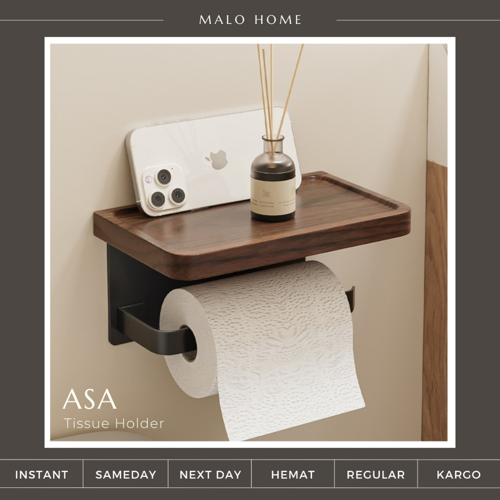Jual MALOHOME - ASA TISSUE HOLDER Tempat Gantungan Tisu Tissue Rack Rak ...