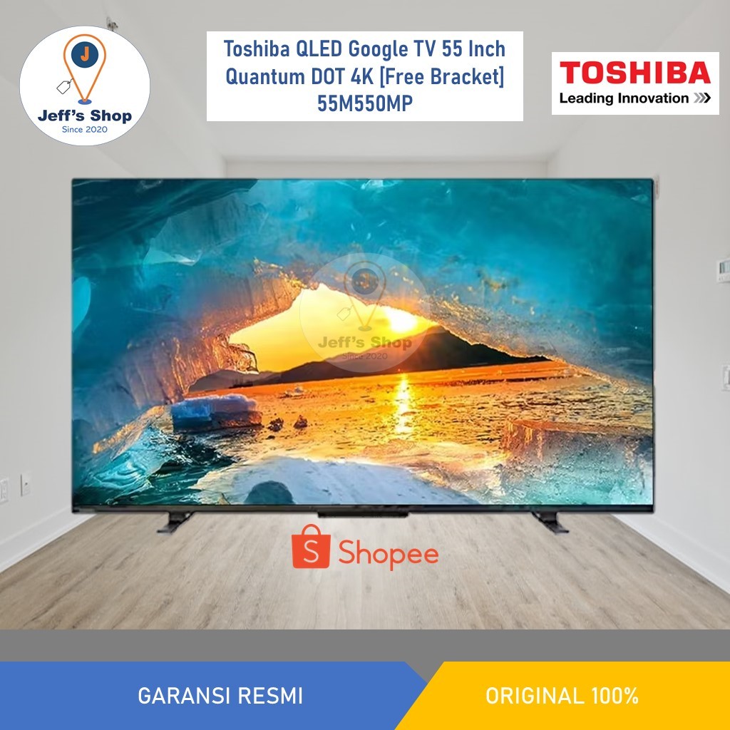 Jual Toshiba QLED Google TV 4K UHD 55 Inch 55M550MP | Shopee Indonesia