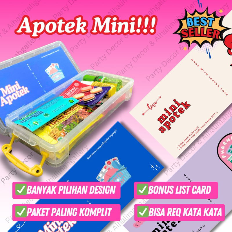 Jual (READY STOCK) Apotek Mini | Kado Ulang Tahun Unik | Lucu | Murah ...