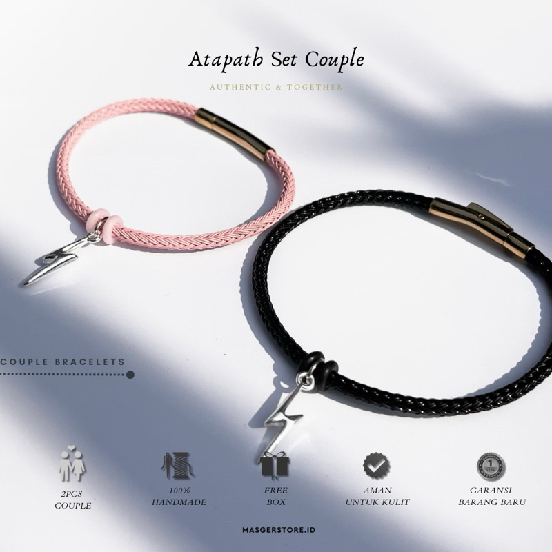 Jual [Atapath] Gelang Couple Stainless Gelang Pasangan | Shopee Indonesia