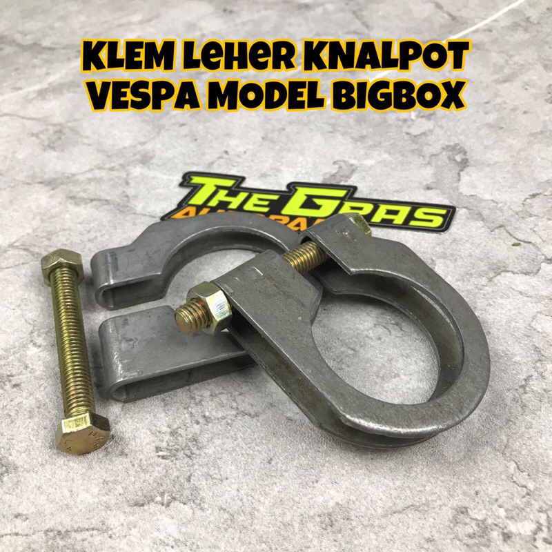 Jual klem Clamp Pureng Leher Knalpot Vespa 2tak Model Bigbox Polini ...