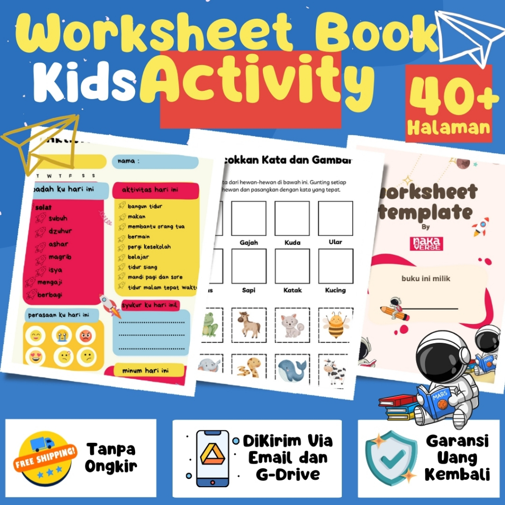 Jual Worksheet Islami: Aktivitas Edukasi untuk Anak-anak Muslim ...