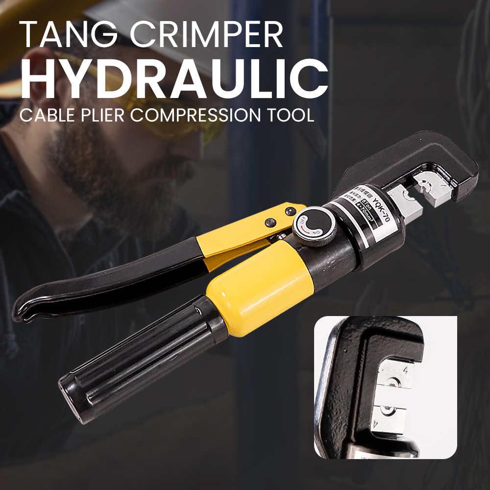 Jual Tang Press Skun Hidrolik Hydraulic YQK-70 Alat Kabel TaiShan 8T ...