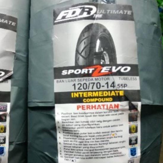 Jual Ban Motor FDR Sport Zevo 120/70-14 Tubeless Ring 14 Vario 160 PCX 150 Gratis pentil ...