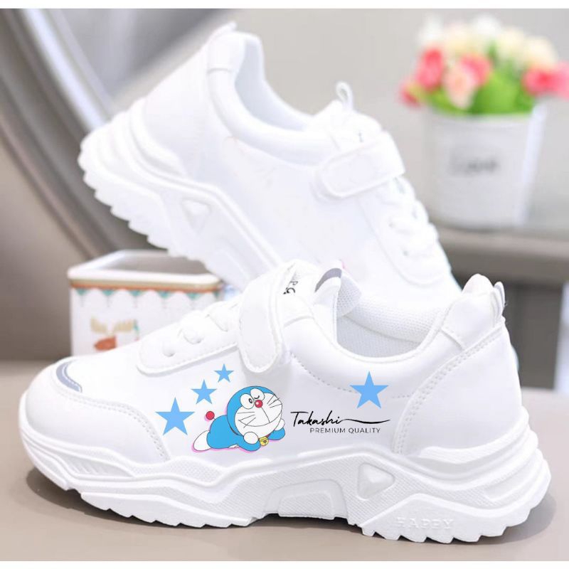 Jual Sepatu Sneakers Anak Doraemon Kekinian TK SD Ukuran 26-35 umur 2 ...