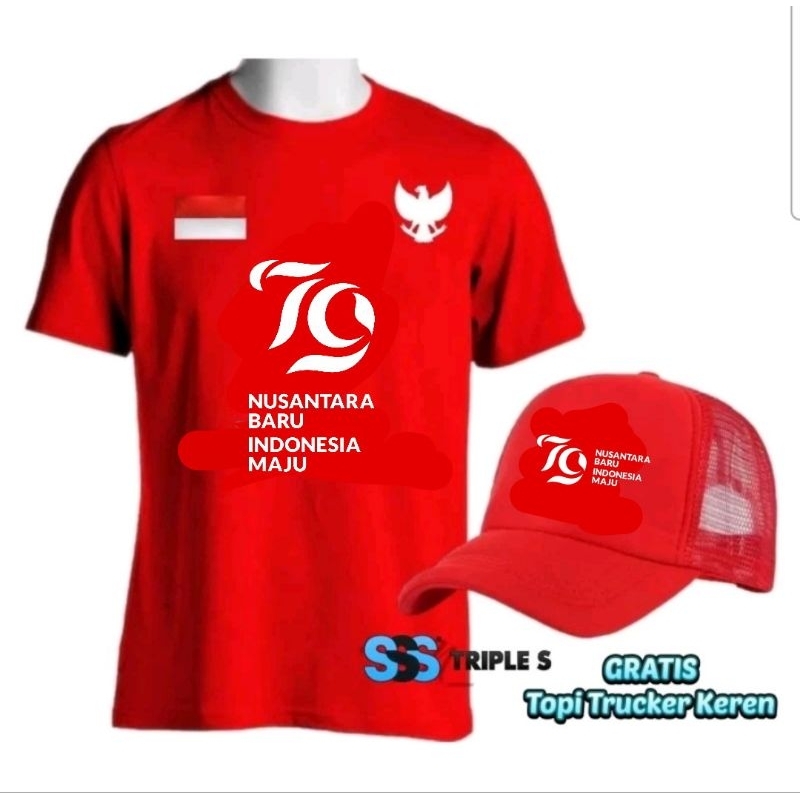 Jual KAOS HUT RI 79 17 AGUSTUS 2023 LOGO GARUDA INDONESIA TSHIRT AGUSTUSAN | Shopee Indonesia