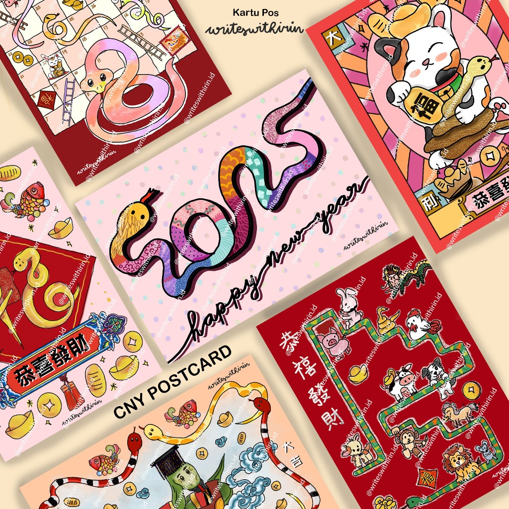 Jual (writeswithirin) Kartu Pos/ Postcard/ Post Card/ Poskad Imlek ...