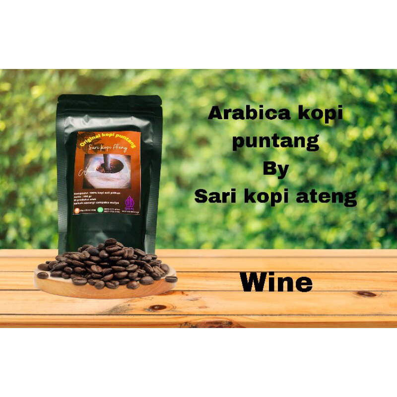 Jual arabika kopi puntang by sari kopi ateng wine(100gr) | Shopee Indonesia