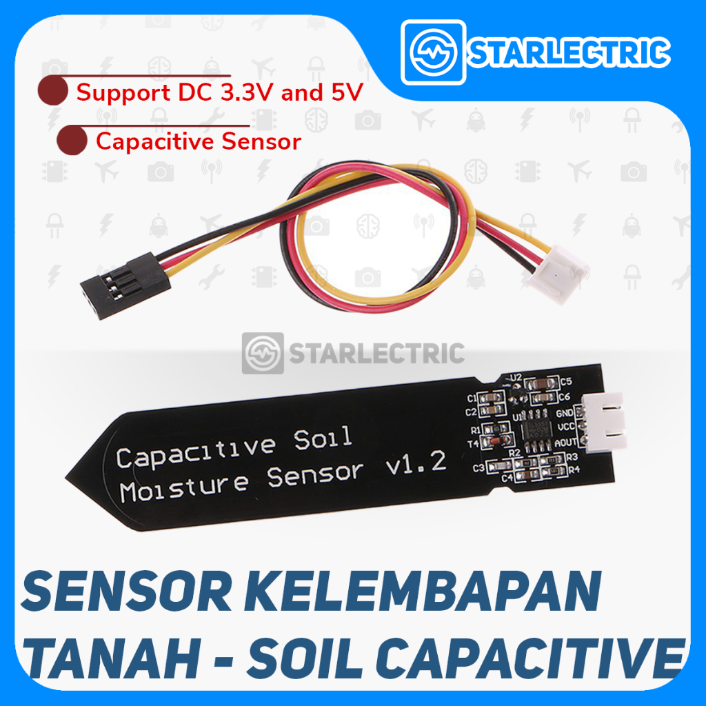 Jual Sensor Kelembapan Tanah Capacitive Soil Moisture Hygrometer ...