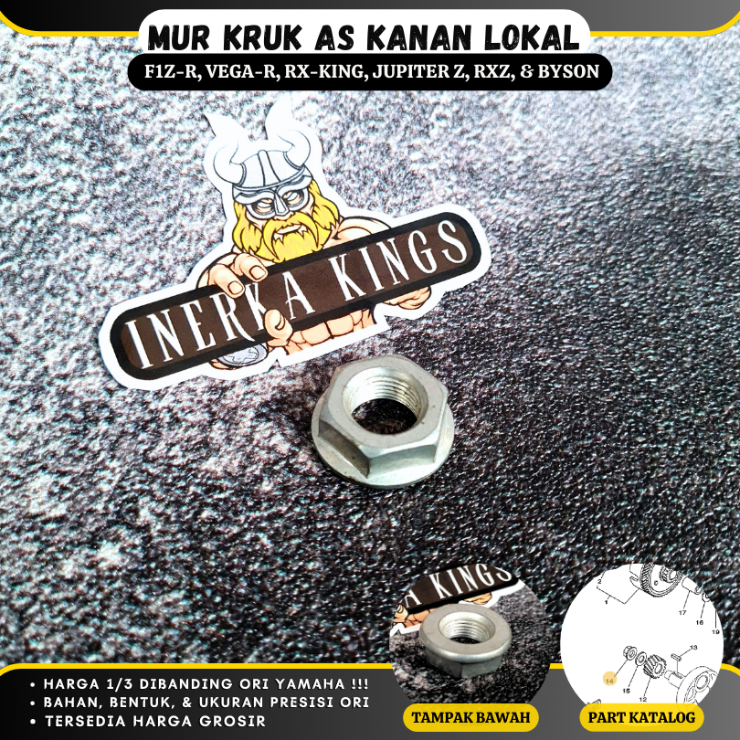 Jual Mur Gigi Primer Kruk Krek Krun As Kanan Rx King RXK F1Z-R VEGA-R ...