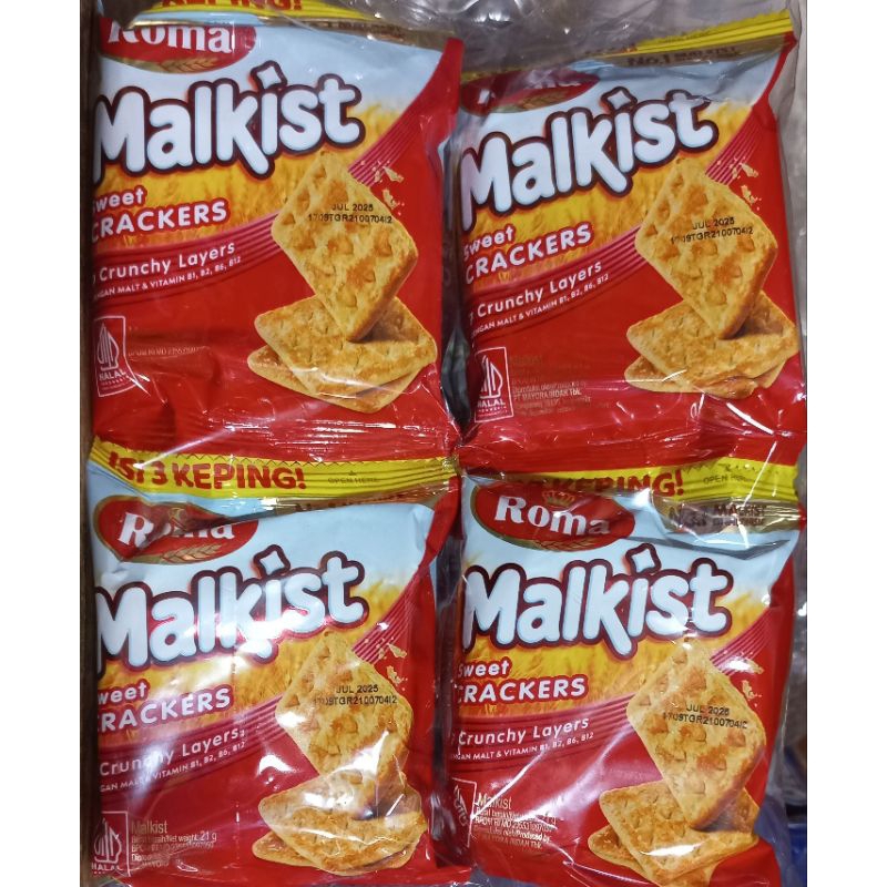 Jual Roma Malkist All Varian Rasa, 1 Pack Isi 10 Sachet @21g | Shopee ...
