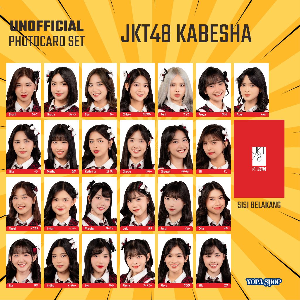 Jual PC Photocard JKT48 Unofficial / Fanmade Edisi "Kabesha 2024" print 1 sisi | Shopee Indonesia