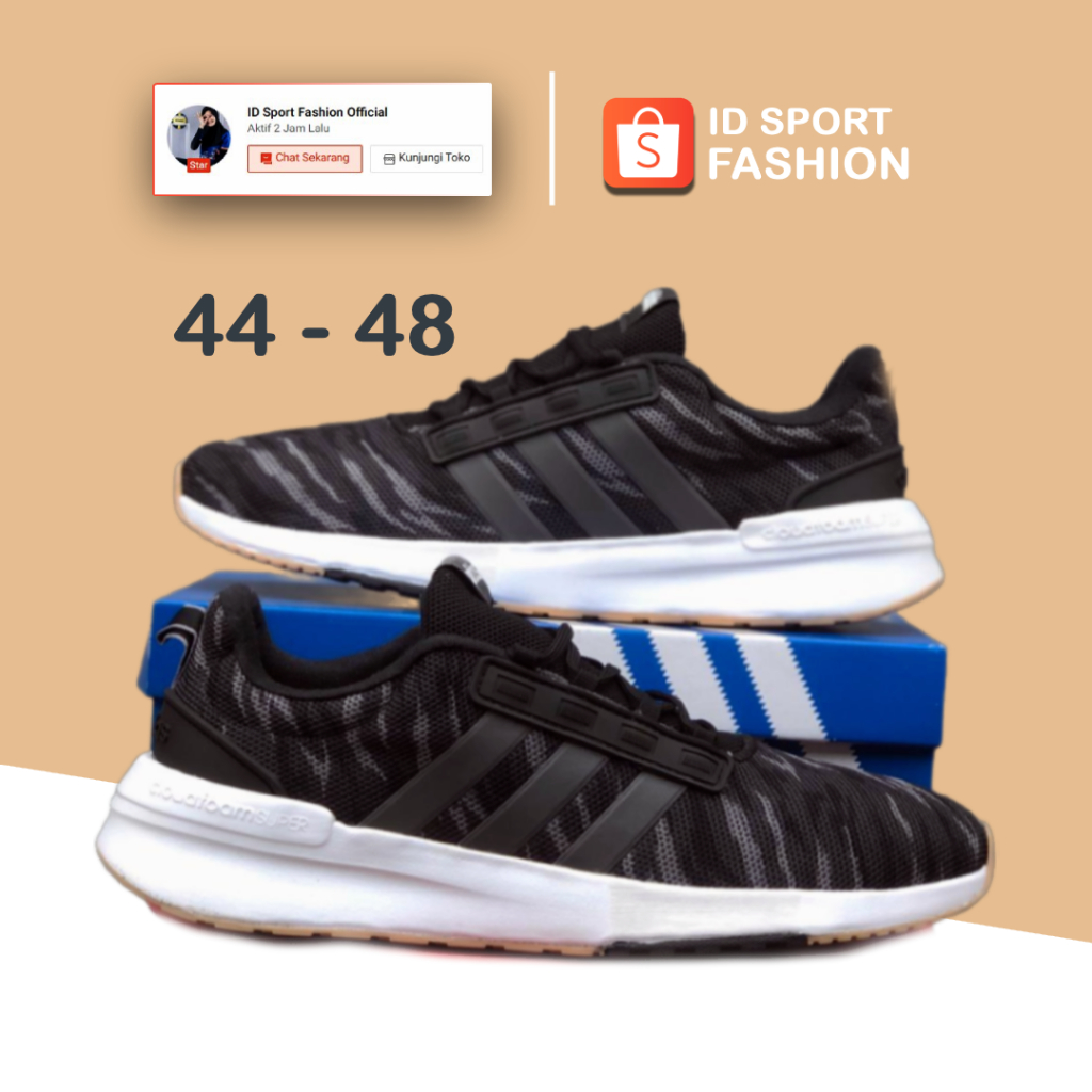 Jual TERLARIS Sepatu Adidas Putih Pria Size Jumbo 48 47 46 45 44 41 Big ...