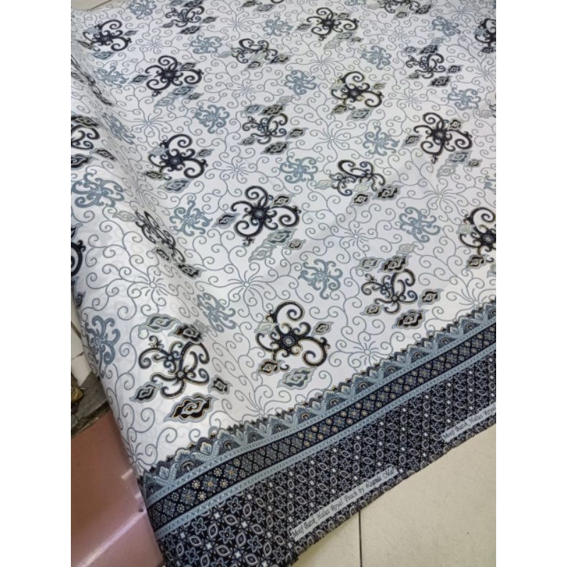 Jual kain batik semi sutra halus mega mendung by legenda / bahan batik ...