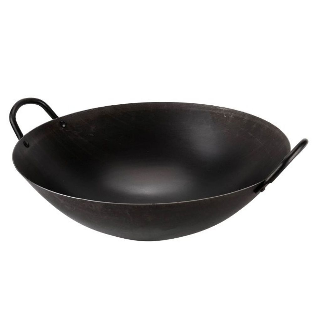 Jual Wajan Baja Hitam Carbon Steel Tebal 60 cm Restoran | Shopee Indonesia