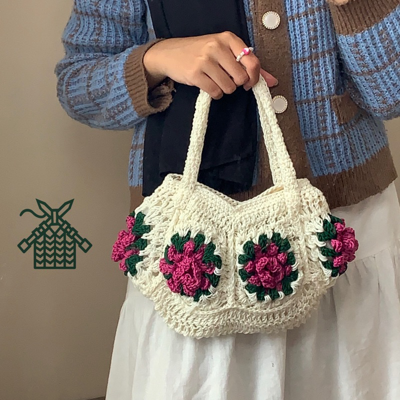 Jual tas jinjing rajut handmade murah / tas kondangan rajutan bandung ...