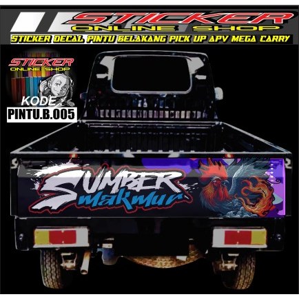 Jual stiker decal pick up mega carry stiker decal print stiker pick up ...