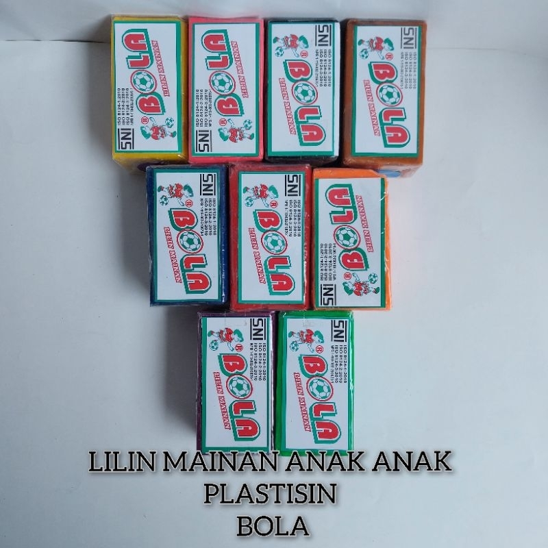 Jual Lilin Mainan Besar / Plastisin Besar 1 Warna Cap Bola SNI | Shopee ...