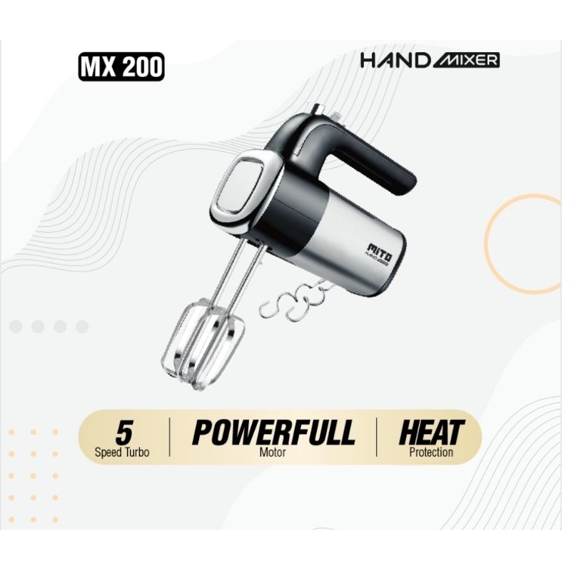 Jual mito mx200 hand mixer pengocok telur tangan | Shopee Indonesia