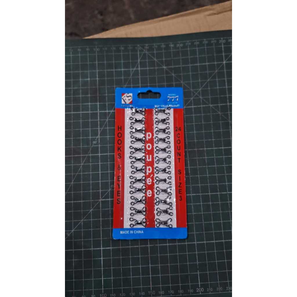 Jual Kancing Kait Merk FS - Kait Bra - Kait baju - Hooks & Eyes ( NO 3 ...