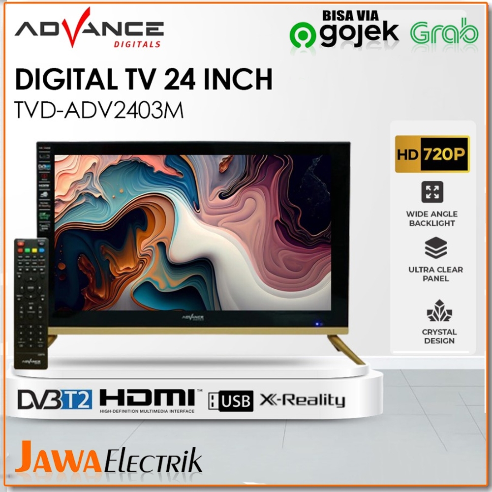 Jual NEW ADVANCE ADV-2403M / ADV2403M LED TV DIGITAL 24 INCH - GARANSI ...