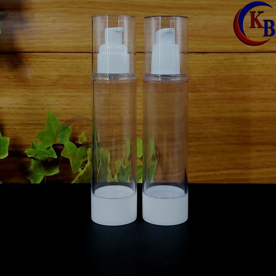 Jual BOTOL AIRLESS LOTION PUMP 100 ML / BOTOL PLASTIK ACRYLIC 100ML | Shopee Indonesia