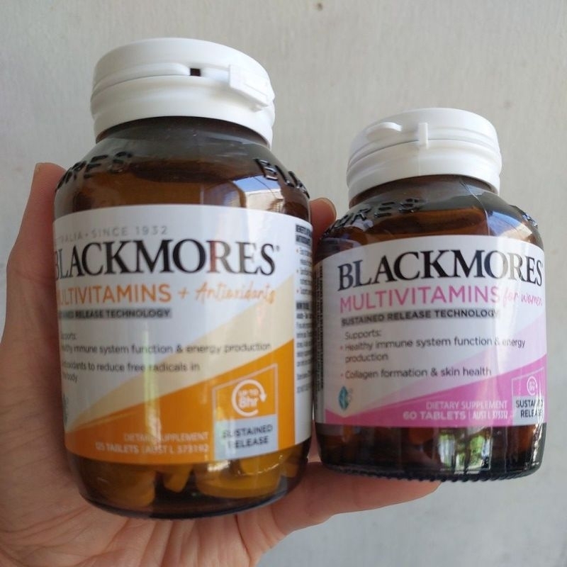 Jual BLACKMORES Multivitamins + Antioxidants 125 tablet/ for Women 60 tablets Sustained Release ...