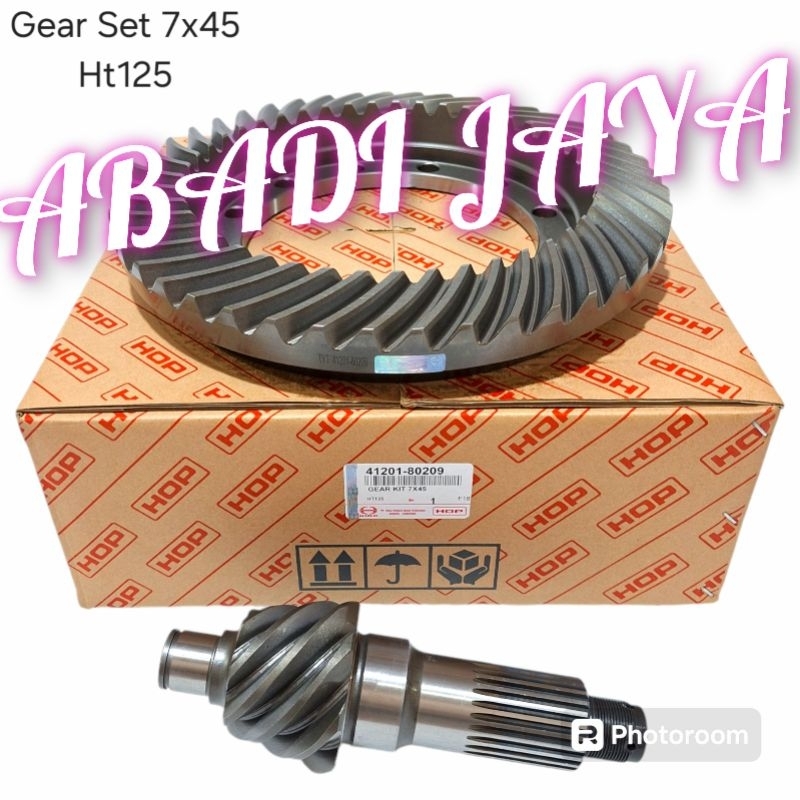 Jual GEAR SET CROWN WHEEL PINION DYNA SAURUS 125HT 125 HT 7X45 ORIGINAL ...