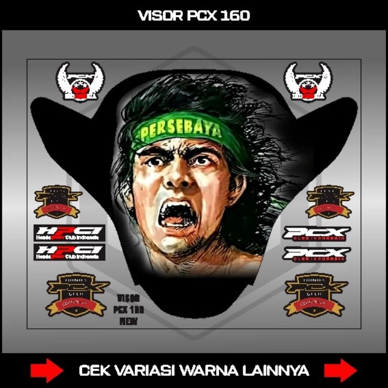 Jual STIKER DECAL VISOR PCX 160 / STICKER VISOR HONDA PCX 160 / N MAX ...