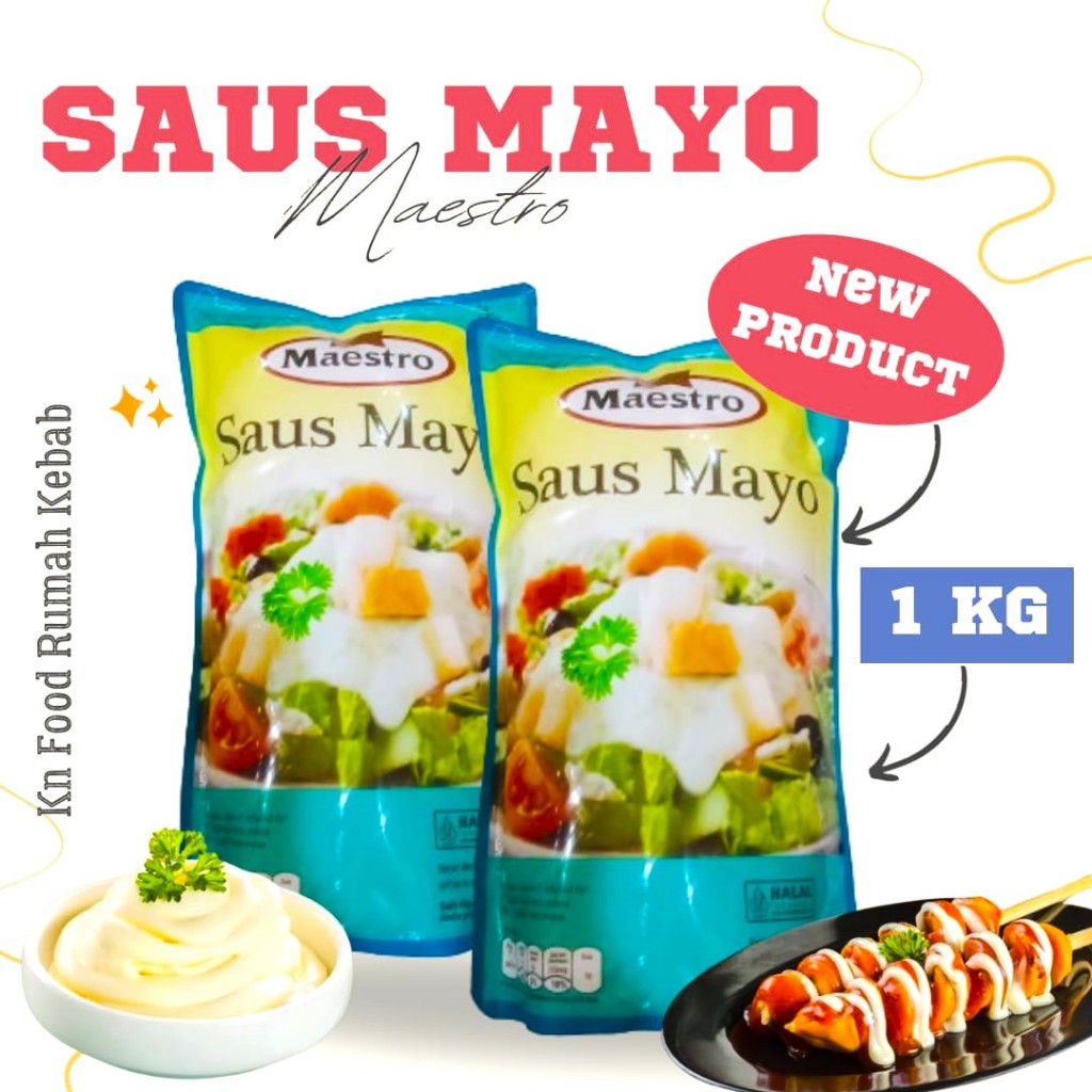 Jual Maestro Saus Mayo 1kg / Sauce Mayonaise / sau mayo Mayonais ...
