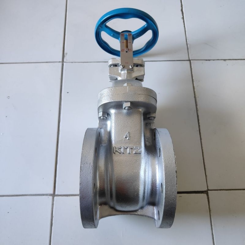 Jual gate Valve kitz fchi cast iron flange jis 10k size 4 inch | Shopee Indonesia