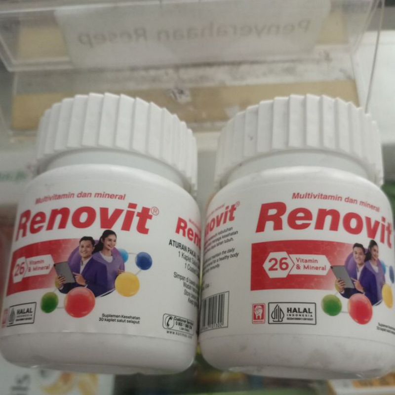 Jual Renovit Multivitamin isi 30 ( Kemasan Baru) | Shopee Indonesia