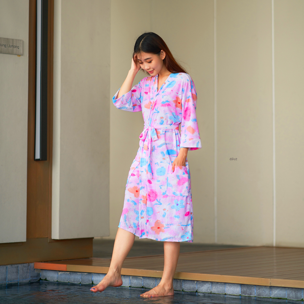 Jual PRODUK BARU Handuk Kimono Mandi Dewasa Motif Misty Fleur art ...