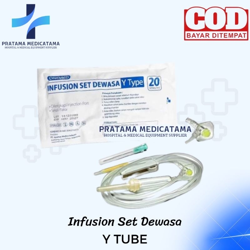 Jual Infuset Y Type Onemed Selang Infus Y Tube Infusion Set | Shopee ...