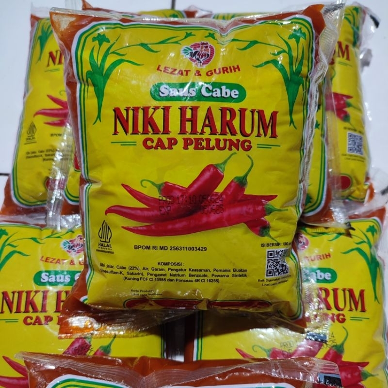 Jual Saus Sambel Saos Cabe Niki Harum 600 ml | Shopee Indonesia