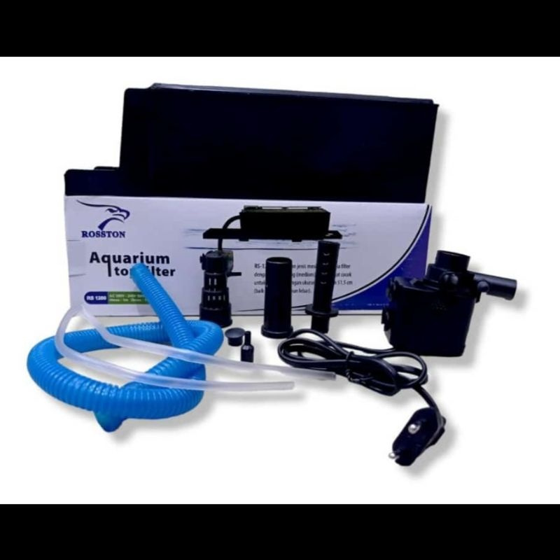 Jual Top Filter Atas Aquarium pompa box filter 3 in 1 ROSSTON 1200 ...