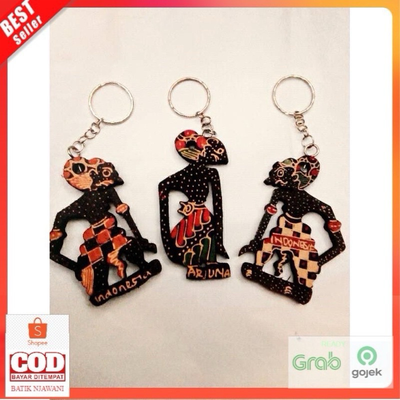 Jual Gantungan Kunci Batik Wayang 1 Kodi (isi 20pcs) Oleh Oleh Souvenir Khas Jogja | Shopee ...
