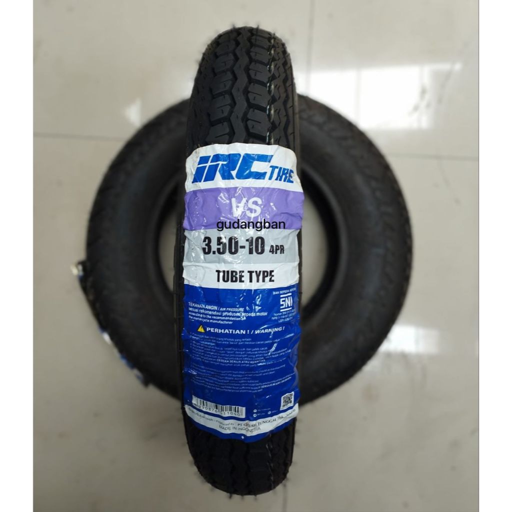 Jual ( JUMLAH dan TIPE BAN CEK VARIAN ) IRC 350 - 10 TT ( VS / MB520 ) Motor VESPA 3.50 RING 10 ...