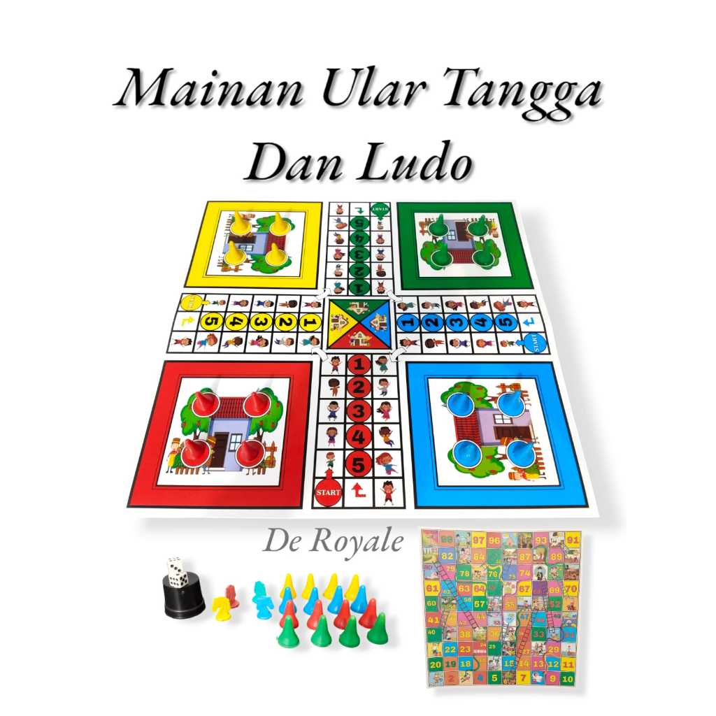 Jual Permainan Ludo Dan Ular Tangga Super / Mainan Anak Murah | Shopee ...