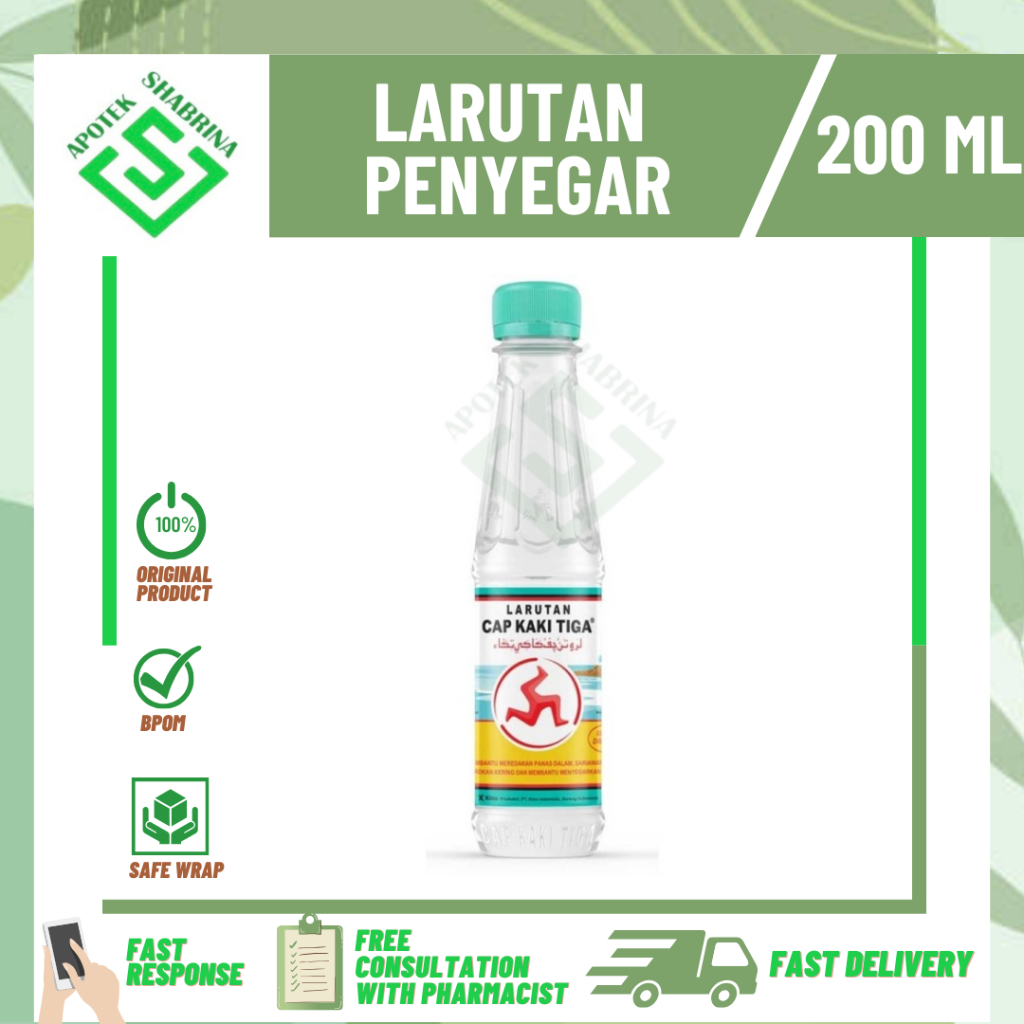 Jual CAP KAKI TIGA LARUTAN PENYEGAR 200 ML dan 500 ML | Shopee Indonesia